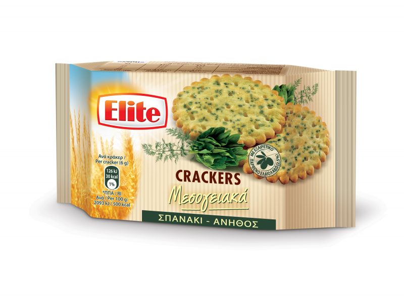 New Elite Mediterranean Crackers with Spinach and Dill. The tasteful ...