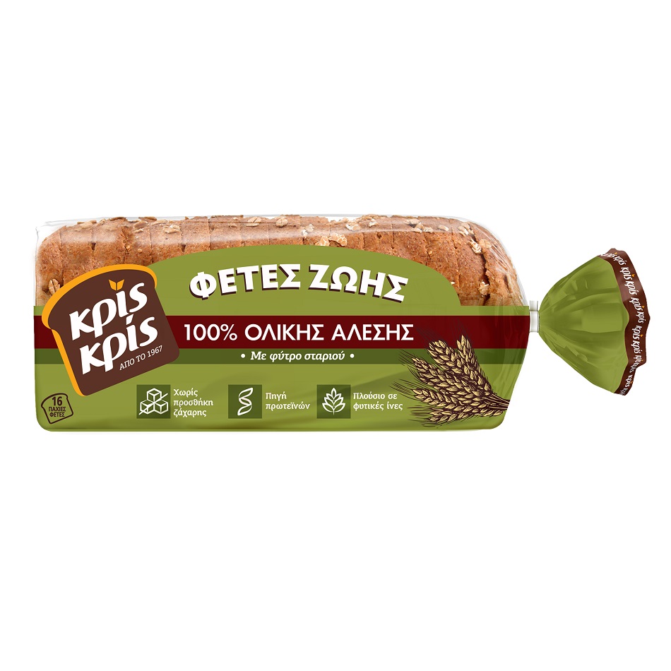 Κρίς Κρίς Φέτες Ζωής 100% Ολικής Άλεσης • ELBISCO