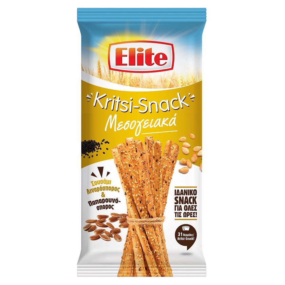 Elite Kritsi-Snack Μεσογειακά με Σπόρους • ELBISCO