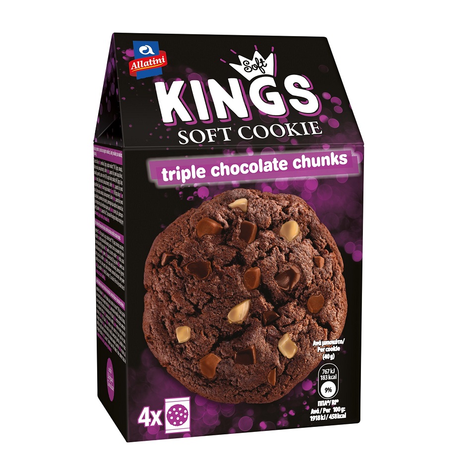 Αλλατίνη Soft Kings Triple Chocolate Chunks • ELBISCO