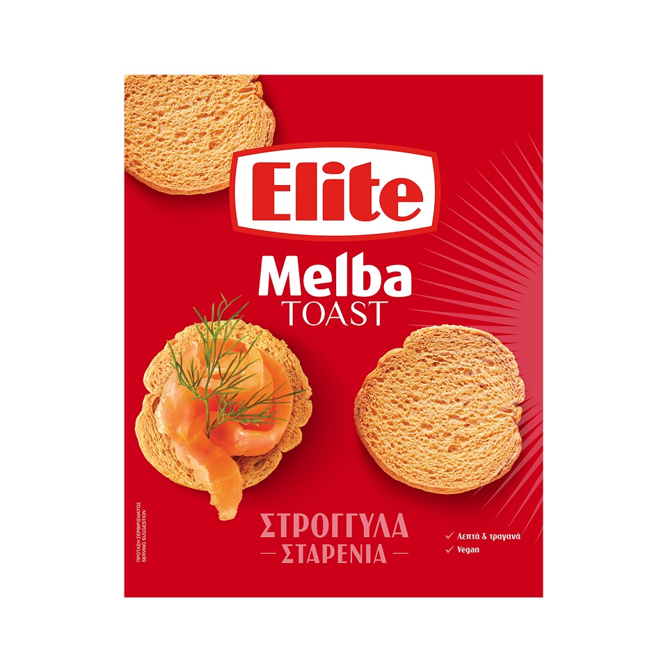 Elite Melba Toast Στρογγυλά Σταρένια • ELBISCO